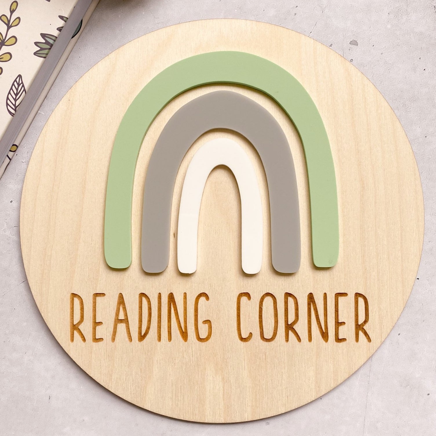 Boho Rainbow Teachers Plaque | Elkwood Designs | Australia